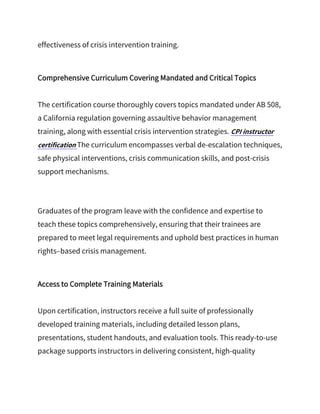 CPI_Instructor_Certification_Training_Course_with_American_Crisis ...