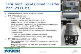 Comprehensive Power Introduction Q2 2012 - PM Motors/Generators, drives ...