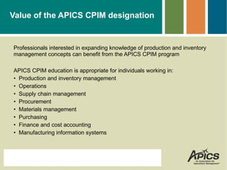 Cpim chaper pptfeb409 | PPT | Business Utilities | Business