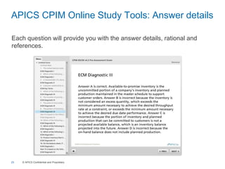 APICS CPIM Demo | PPTX