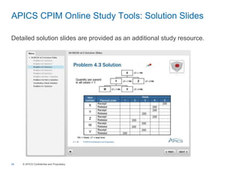 APICS CPIM Demo | PPTX