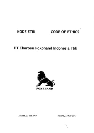 Kode Etik Perusahaan | PDF