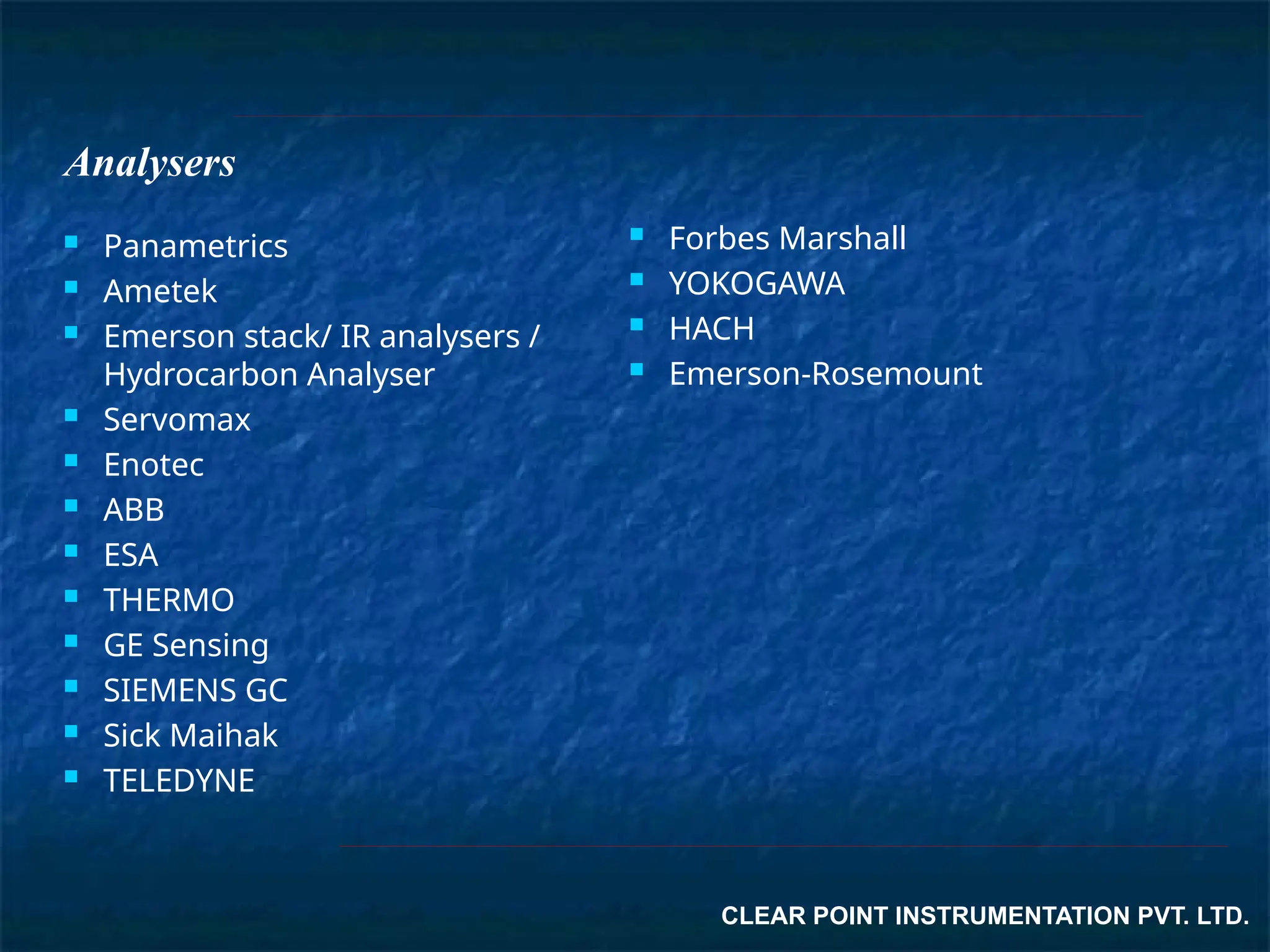 Clear Point Instrumentation - Repair Services | PPTX