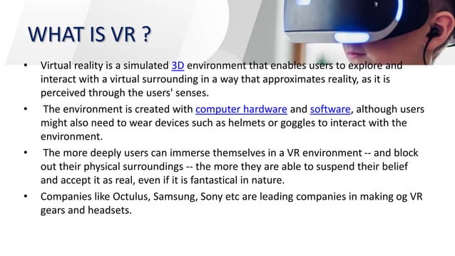 AR-VR.pptx | Virtual Reality | Technology & Computing