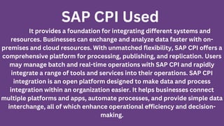 Learn from our industry experts, boost your career with our SAP CPI ...