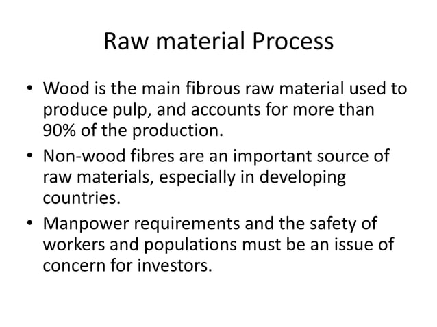 Paper and Pulp Industry | PPTX