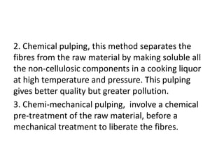 Paper and Pulp Industry | PPTX