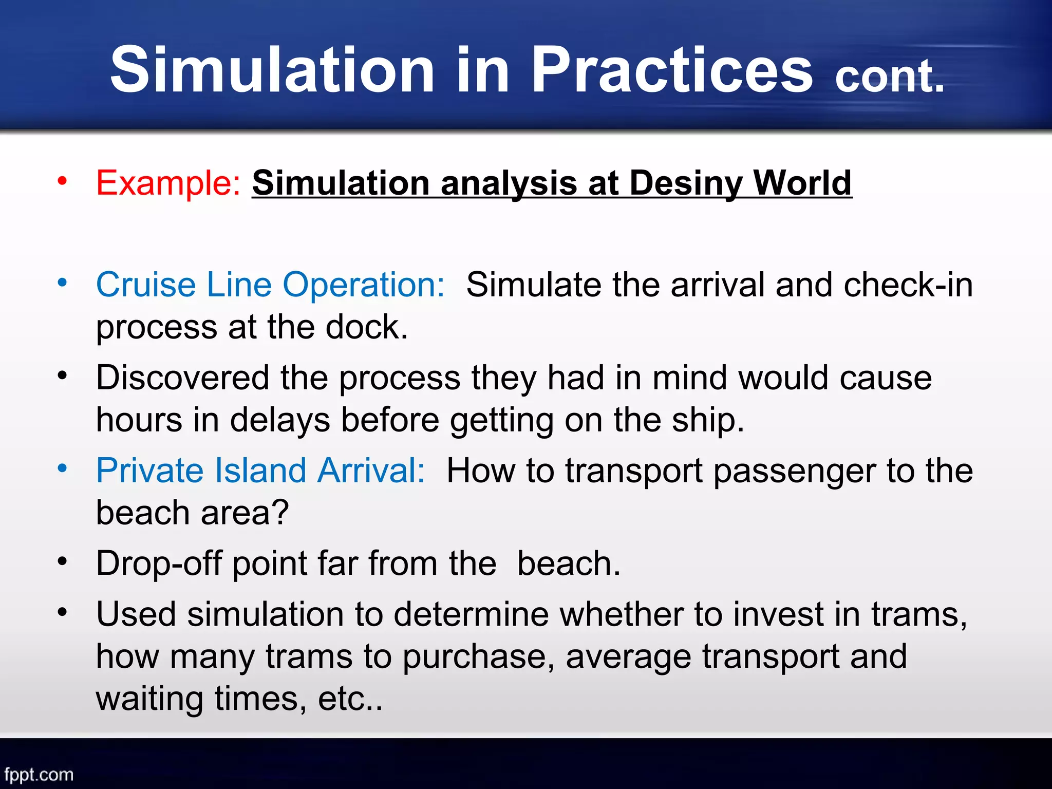 simulation modeling in DSS | PPT