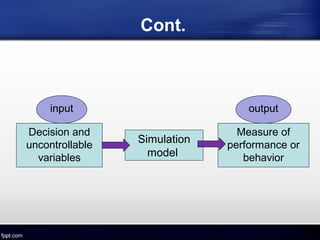 simulation modeling in DSS | PPT