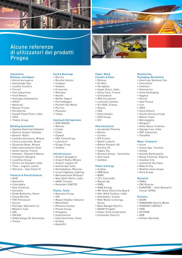 Progea - Company Profile - Italiano | PDF