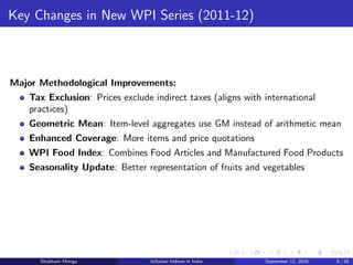 Inflation Indices in india like CPI PPI WPI | PDF