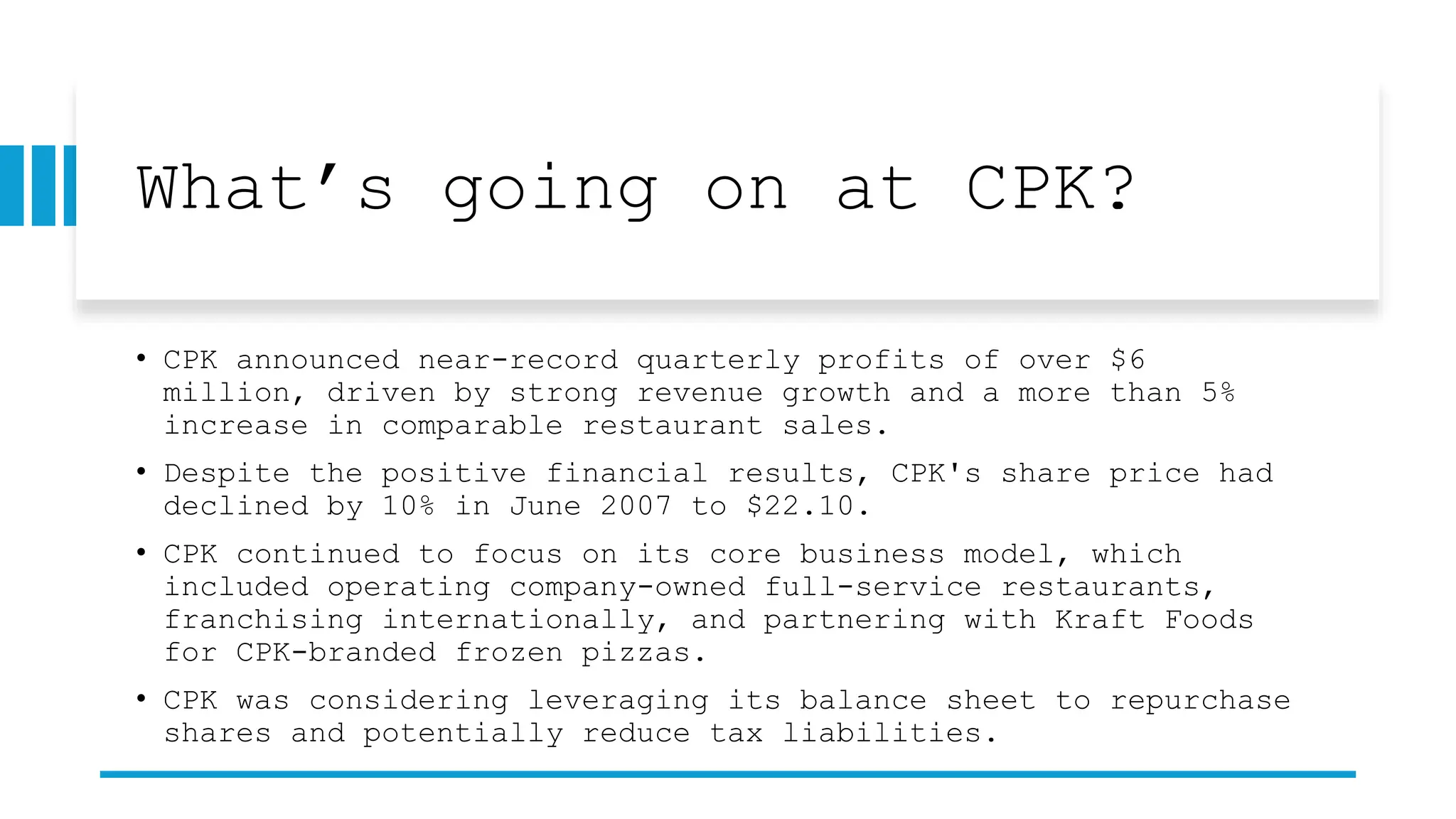 CPK case study for finanve during mba.pptx