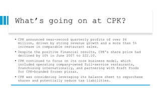CPK case study for finanve during mba.pptx