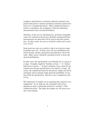 Cpk guide 0211_tech1 | PDF