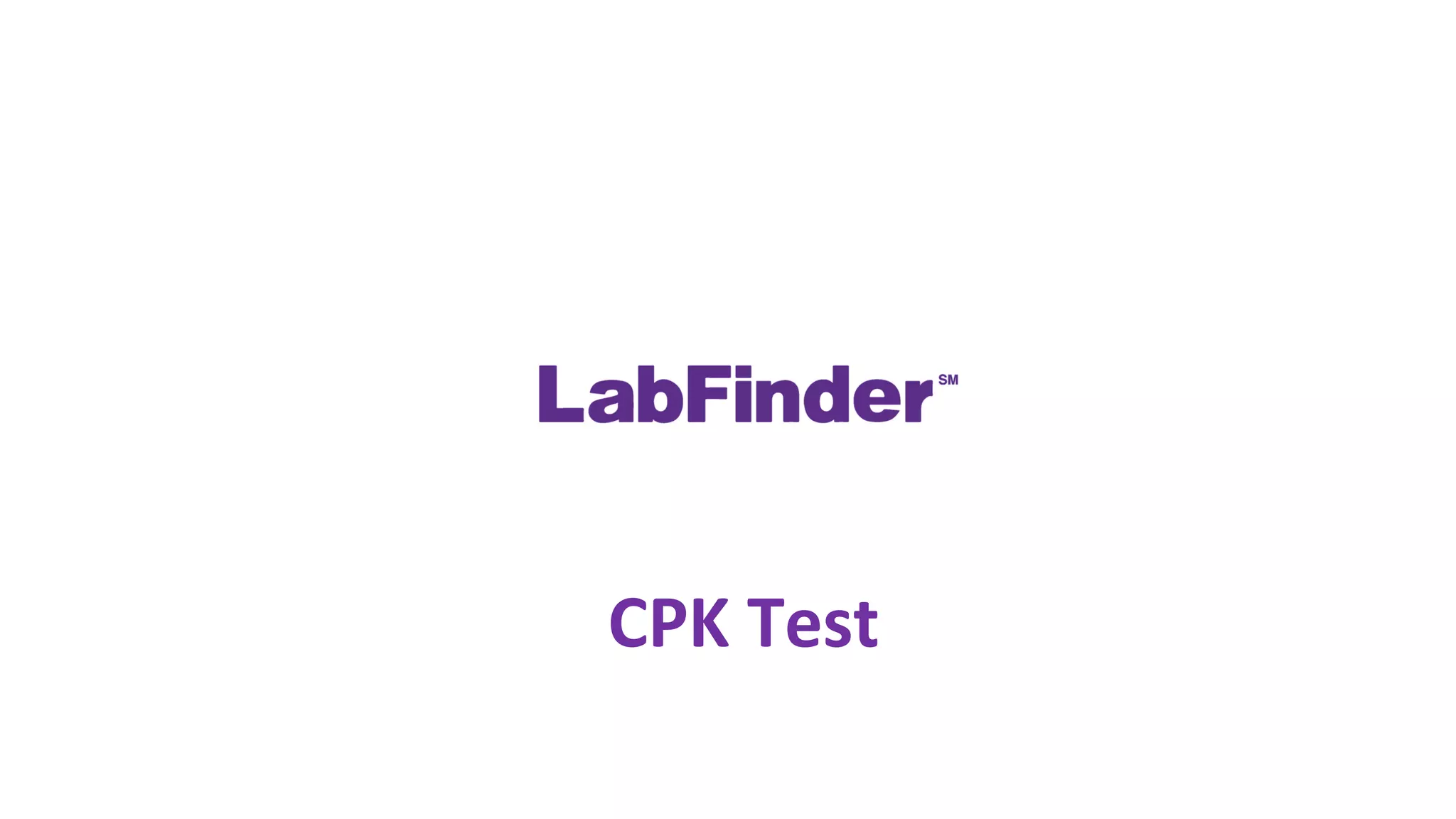 CPK Test | PDF