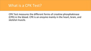CPK Test | PDF