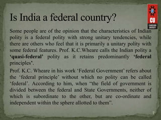 is india a federal country? | PPTX