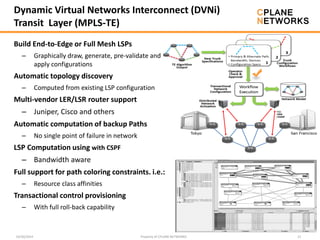 Tech Talk by John Casey (CTO) CPLANE_NETWORKS : High Performance OpenStack Networks | PDF ...