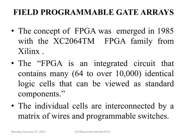 CPLD & FPGA Architectures and applictionsplications.pptx