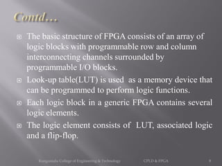 Complex Programmable Logic Devices(CPLD) & Field Programmable Logic Devices (FPGA) | PDF