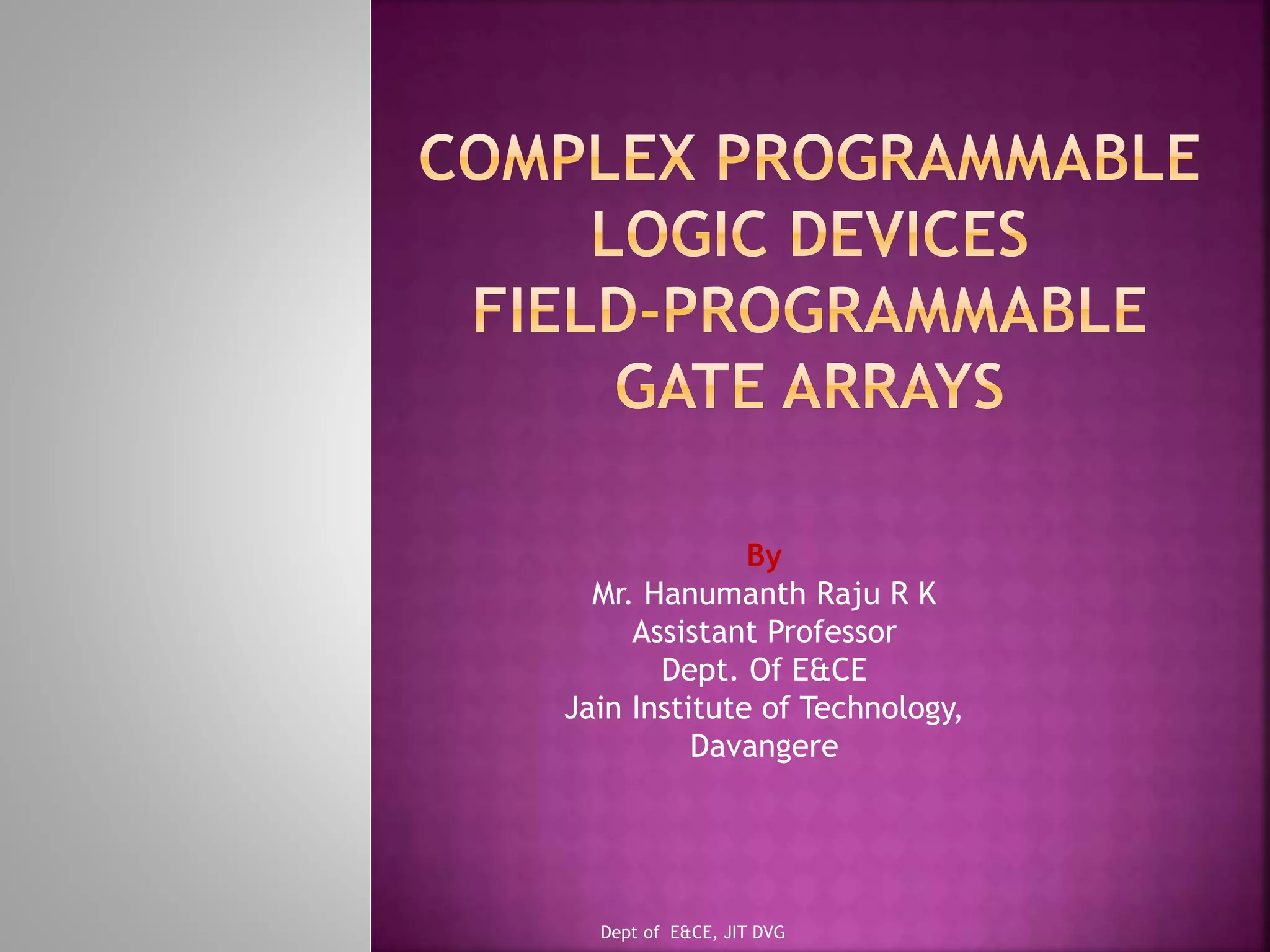 Cpld And Fpga Notes Pptx