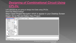 Introducation of CPLDS and Design of Combinational circuit using CPLD | PPT