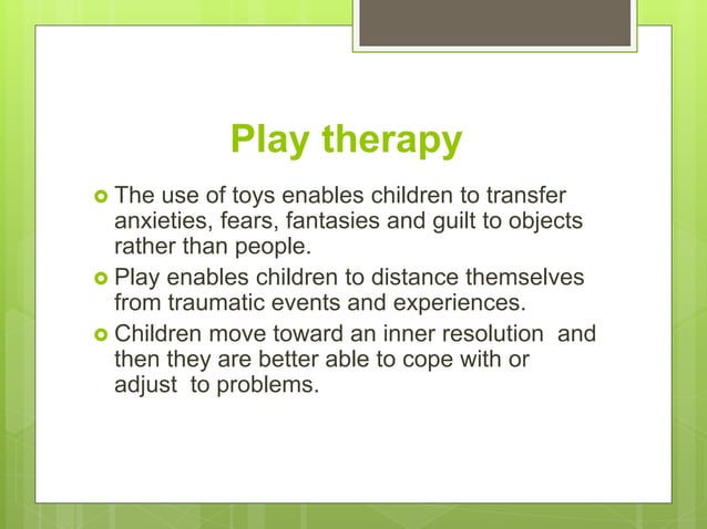 Play therapy Presentation | PPT