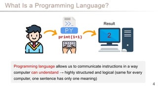 Computer Programming Language - Lecture 1: Introduction Python | PPT