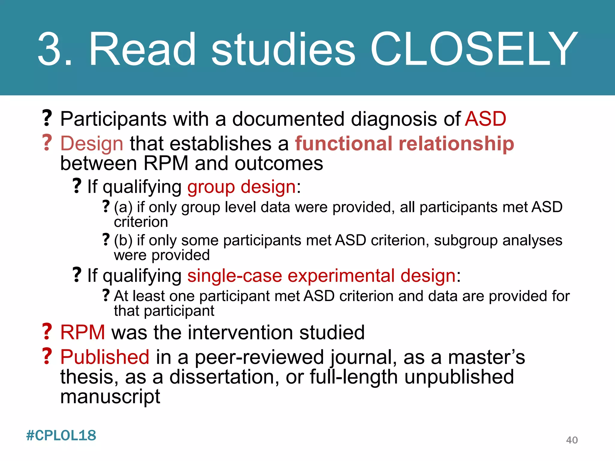 Rapid Prompting Method Systematic Review #CPLOL18 2018 | PPTX