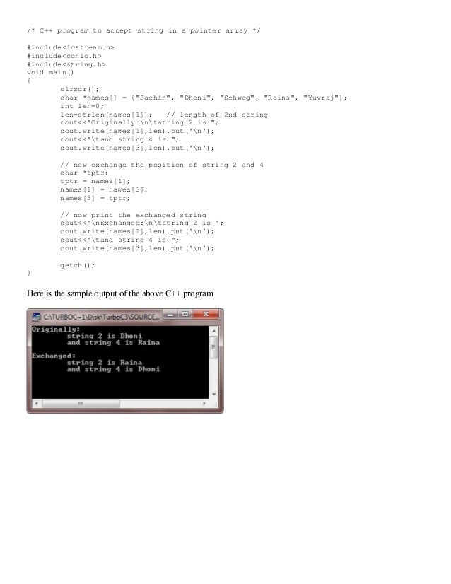 programming in C++ report
