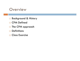 Cpm (critical path method) | PDF
