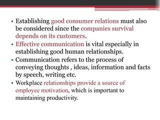 HUMAN RELATION AND ORGANISATIONAL BEHAVIOUR | PPTX
