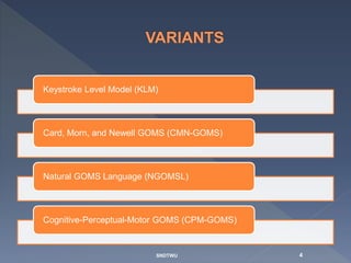 Cognitive-Perceptual-Motor GOMS Model of Human Computer Interaction | PPT