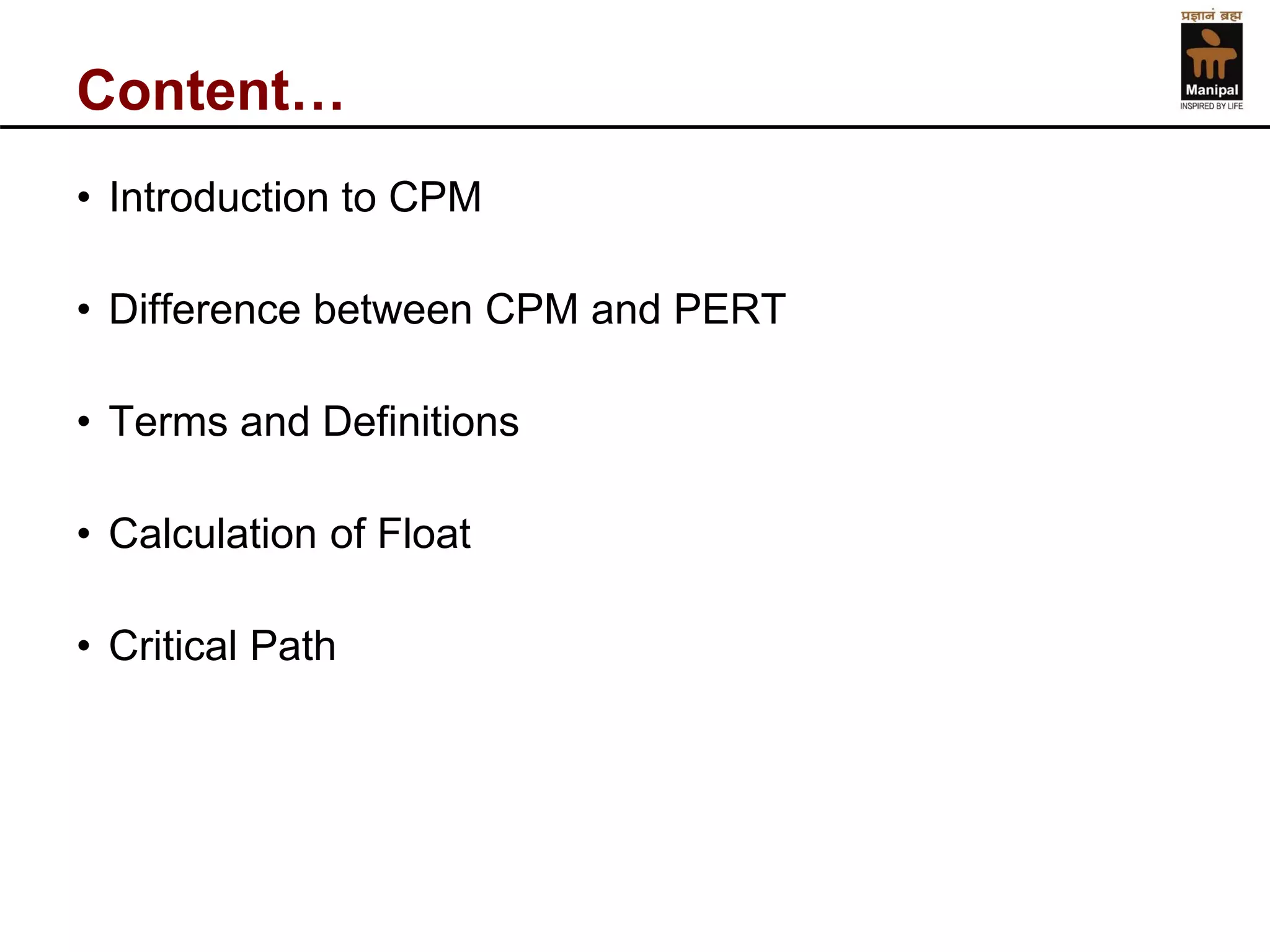 Critical Path Method | PDF
