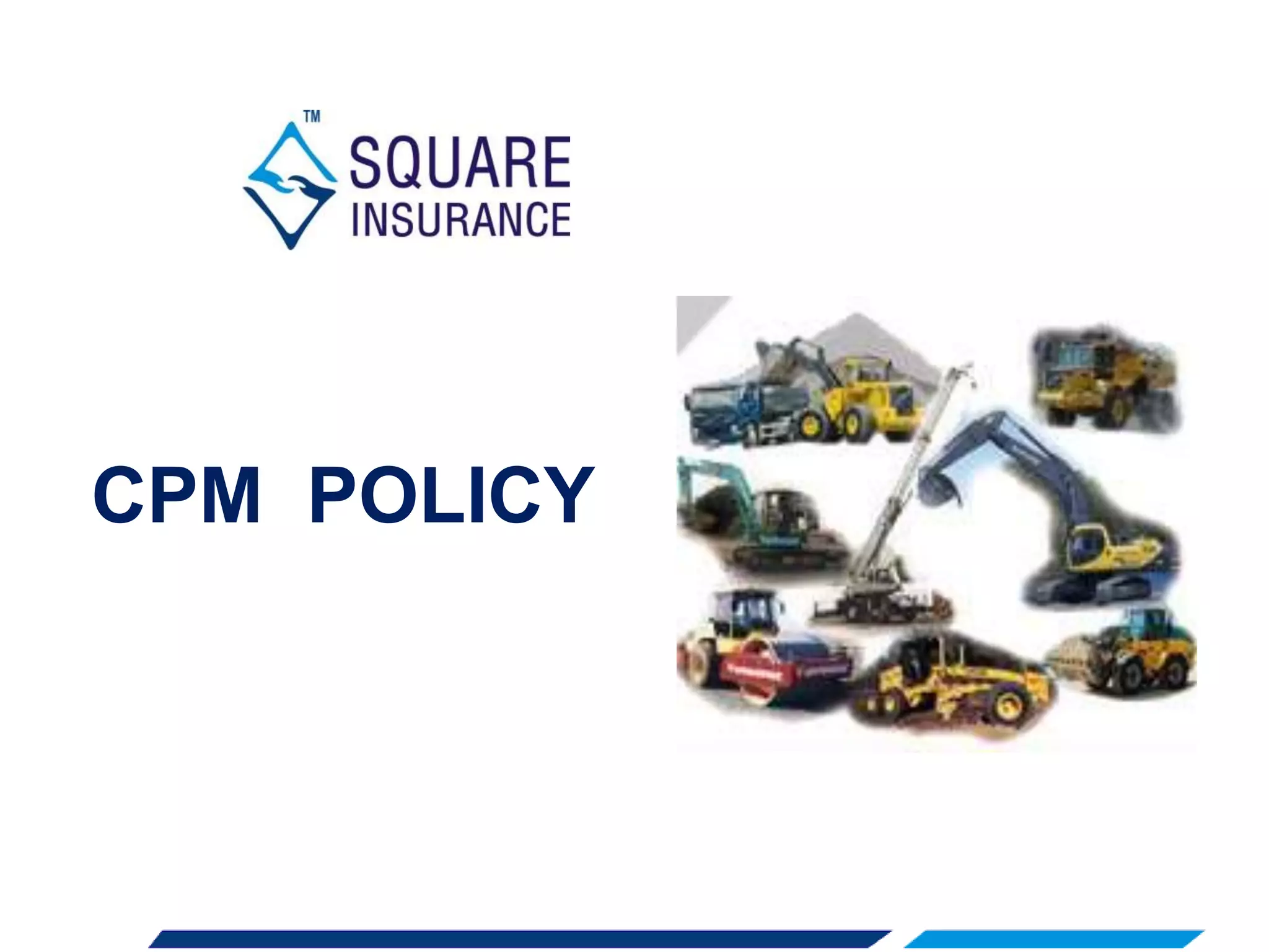 Contractor's Plant and Machinery Insurance | PPSX