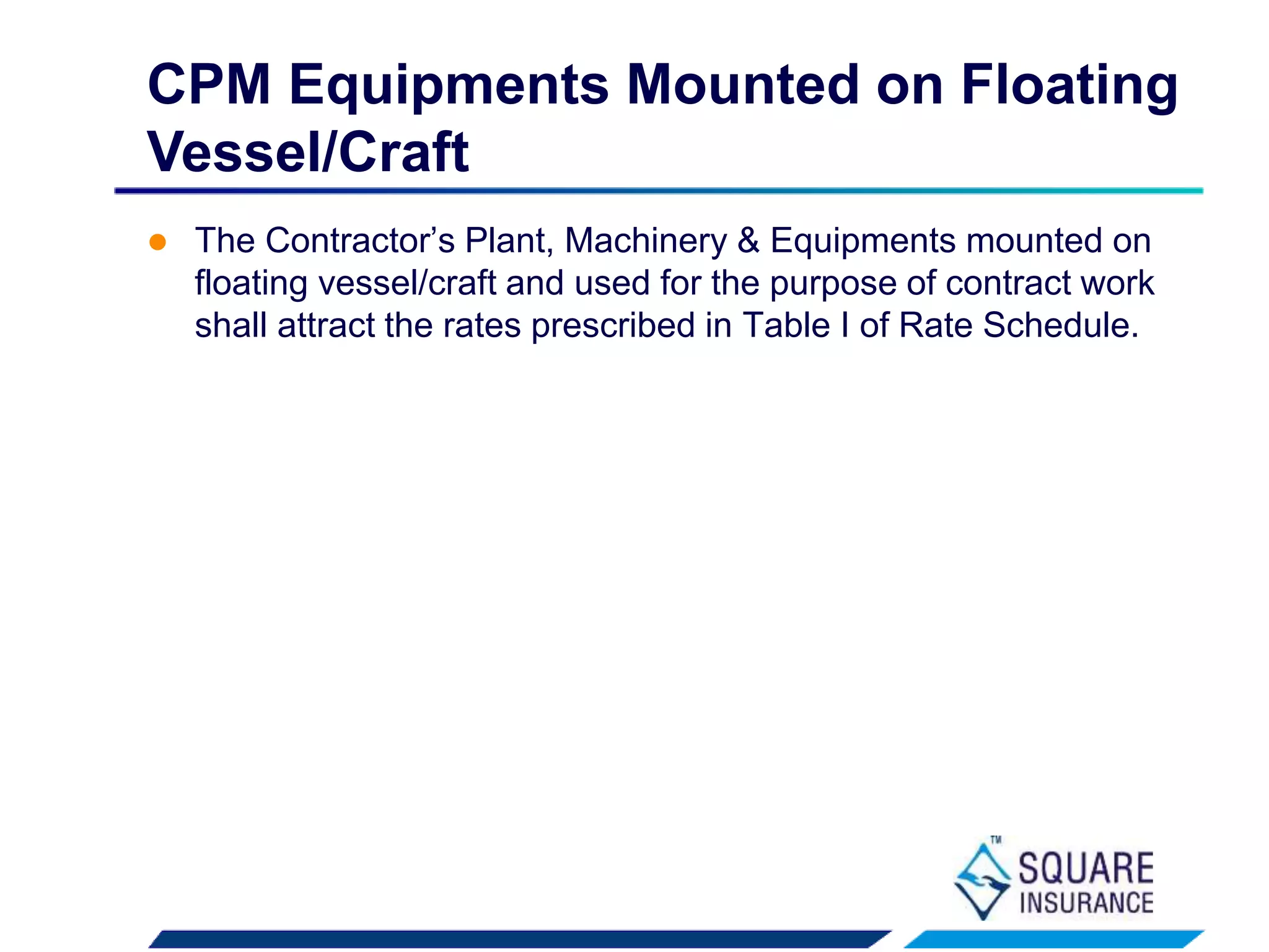 Contractor's Plant and Machinery Insurance | PPSX
