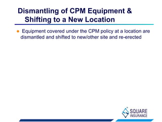 Contractor's Plant and Machinery Insurance | PPSX