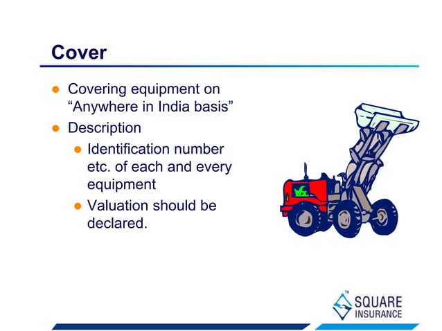 Contractor's Plant and Machinery Insurance | PPSX