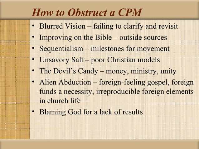 Cpm a summary of principles and examples | PPT