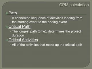 CPM - Critical Path Method | PPT
