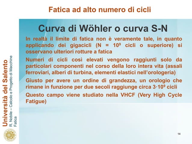 CPM-lezione 15-fatica e criteri di applicazione | PDF