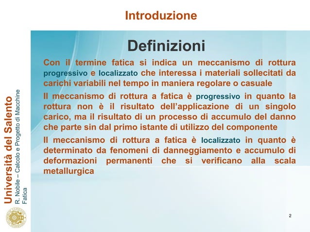 CPM-lezione 15-fatica e criteri di applicazione | PDF