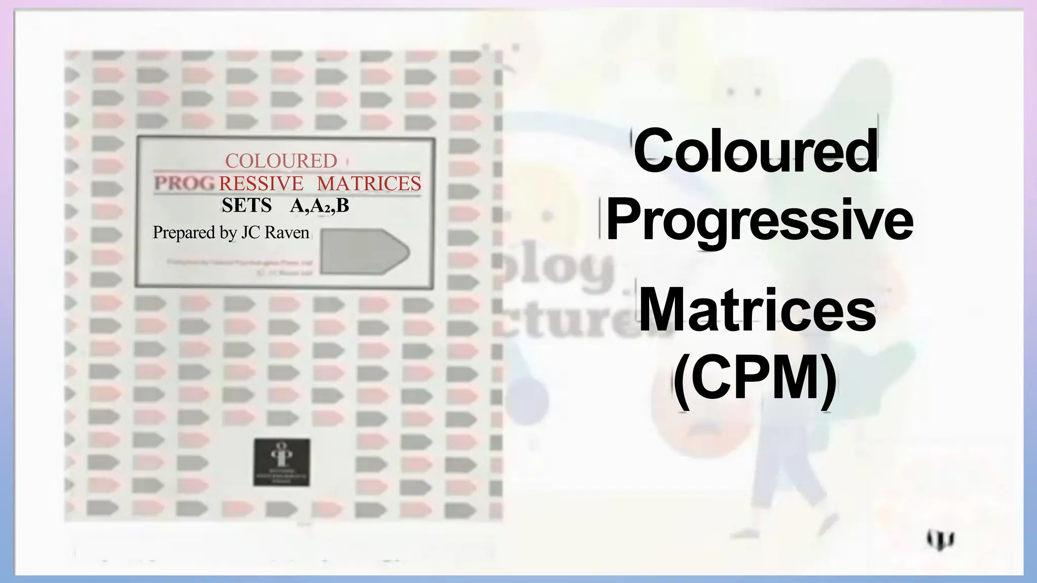color progressive matrices - a presentation | PDF