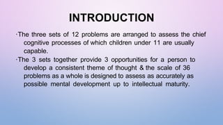 color progressive matrices - a presentation | PDF