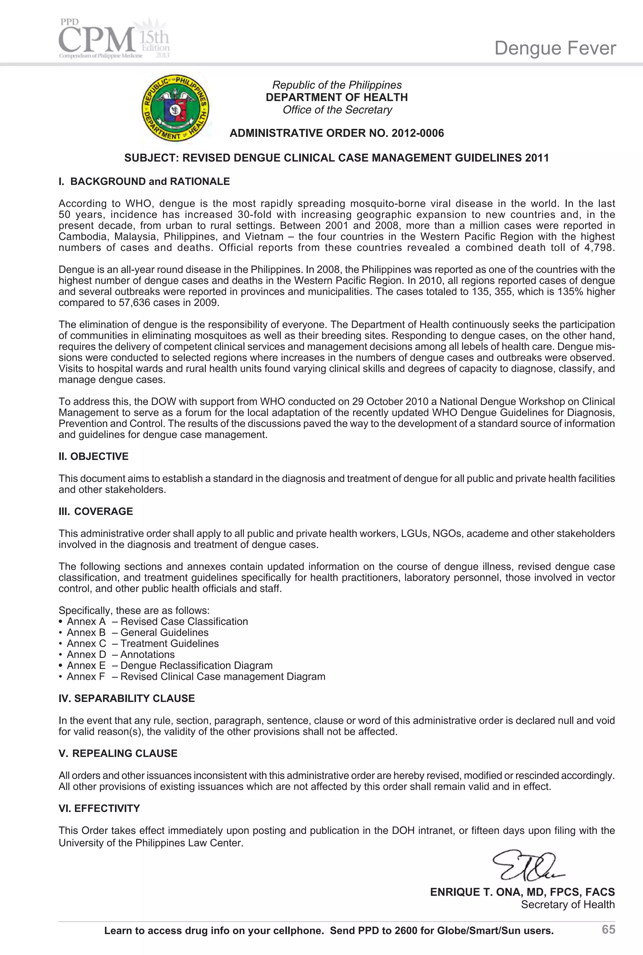 Cpm15th dengue fever_doh | PDF