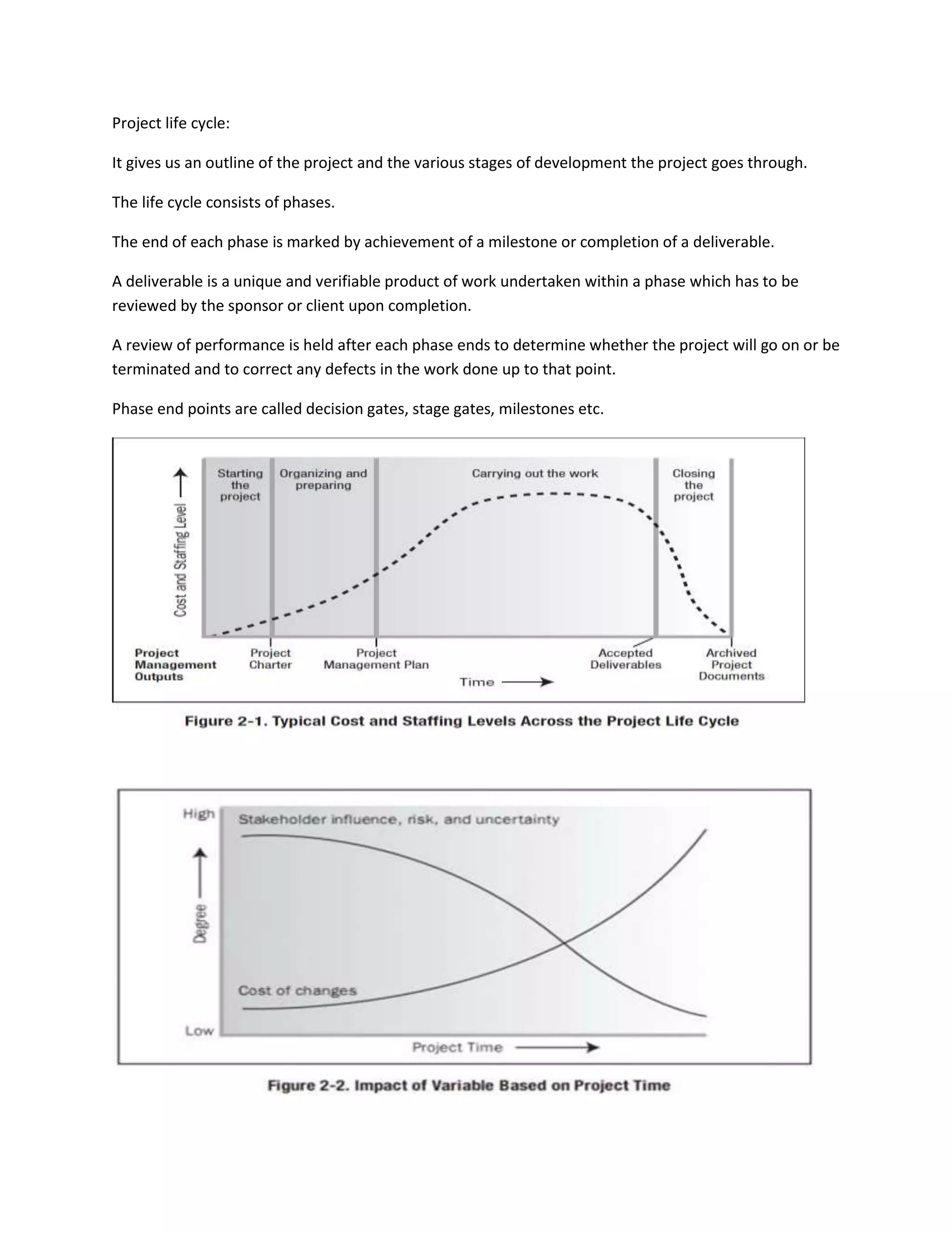 Brief Introduction to Project Life Cycle And Organizational Structures ...