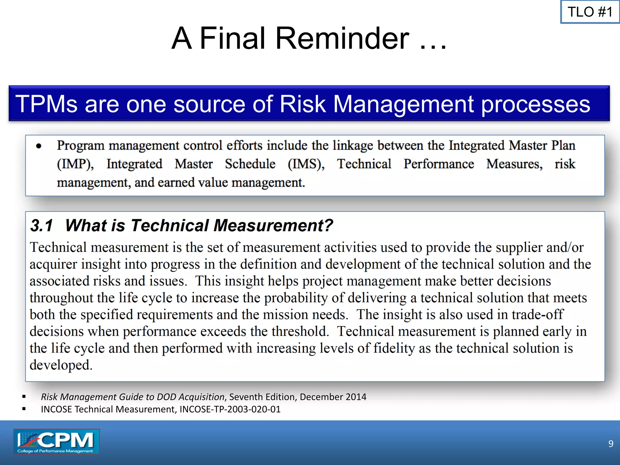 Cpm 200 c technical performance measures - alleman (ppm) | PPT | Free ...