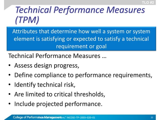 Technical Performance Measures | PPT
