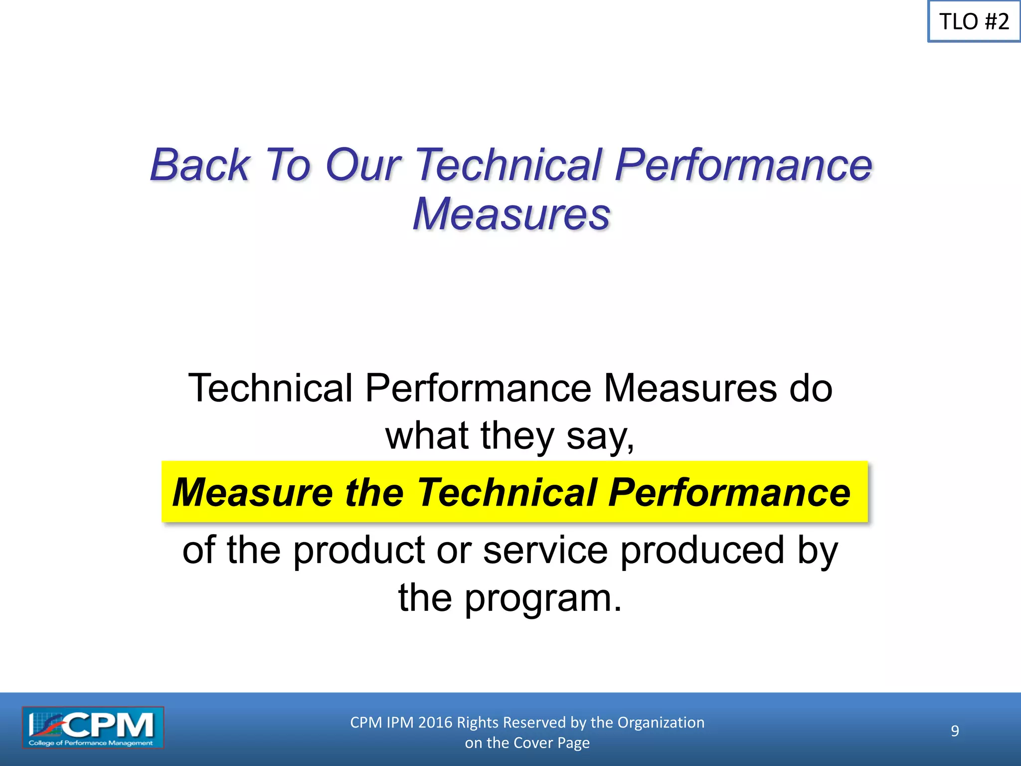 Cpm 200 C technical performance measures ipm2016 | PDF