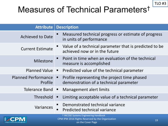 Cpm 200 C technical performance measures ipm2016 | PPT